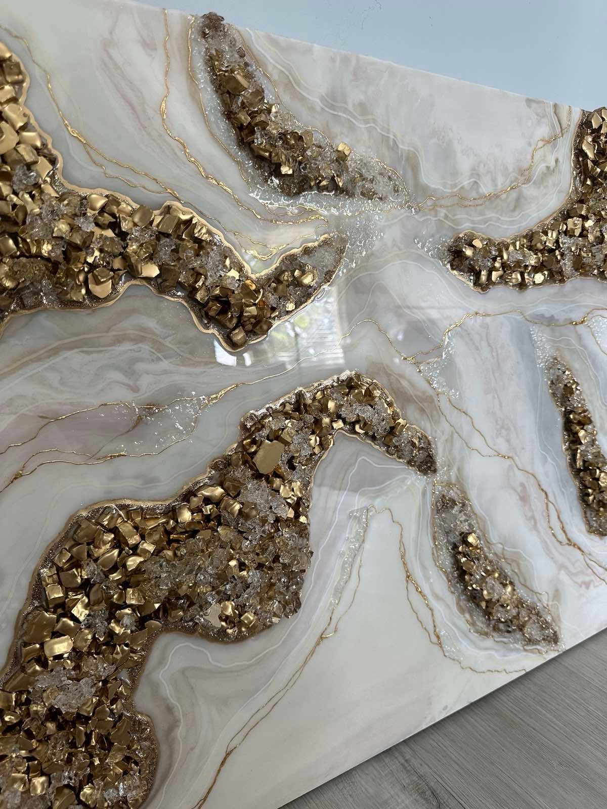 47x23 Resin Geode Wall Art / Geode Art / Resin Wall Art / Artwork ...