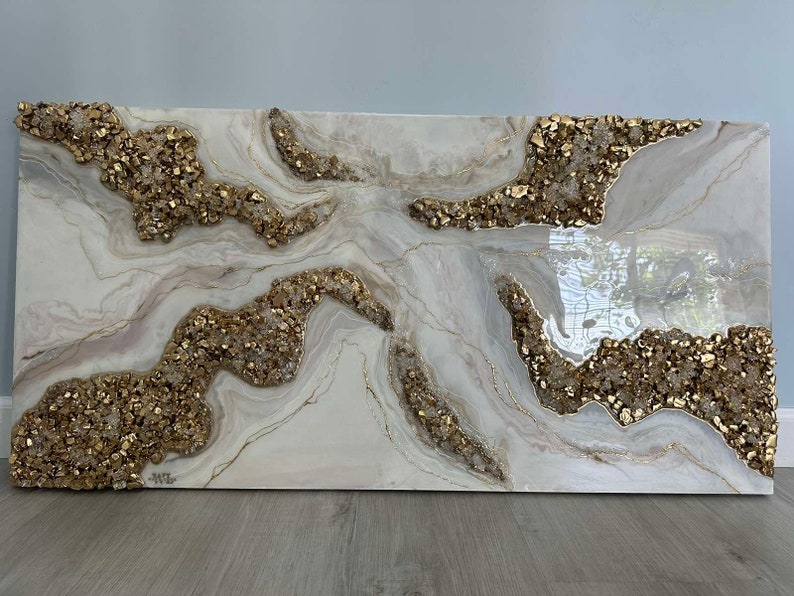 47x23 Resin Geode Wall Art / Geode Art / Resin Wall Art / Artwork ...