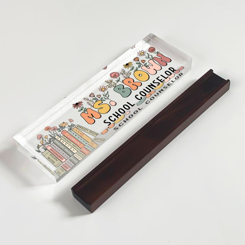 School Counselor Desk Name Plate, School Counselor Sign, Child ...