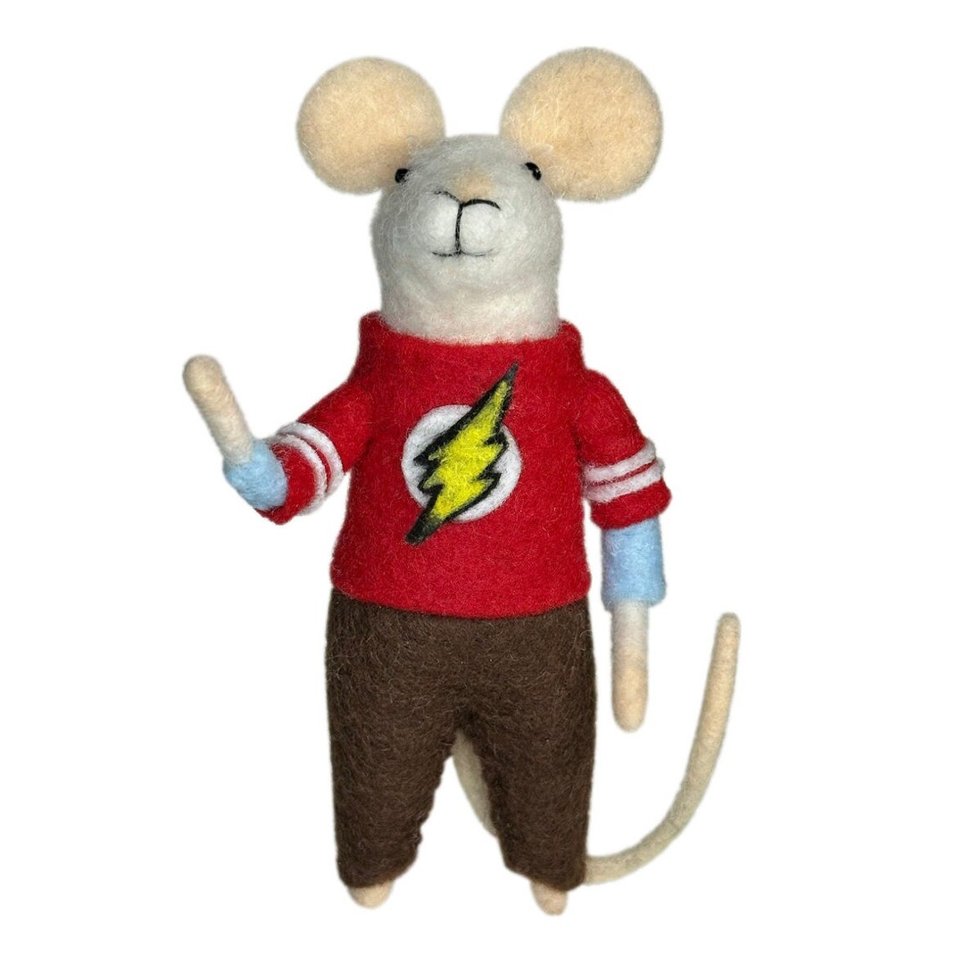 Big Sheldon Theory Bang Mouse Hand Made Ornament Decoration Felt Wool ...