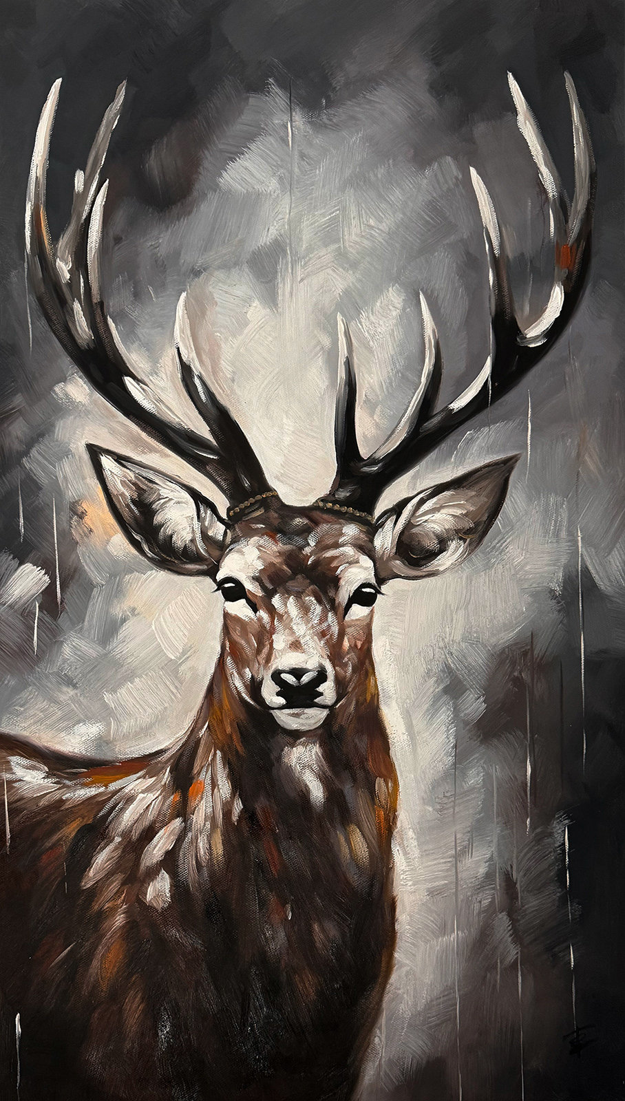 Majestic Deer Painting Oil on Canvas Painting - Etsy