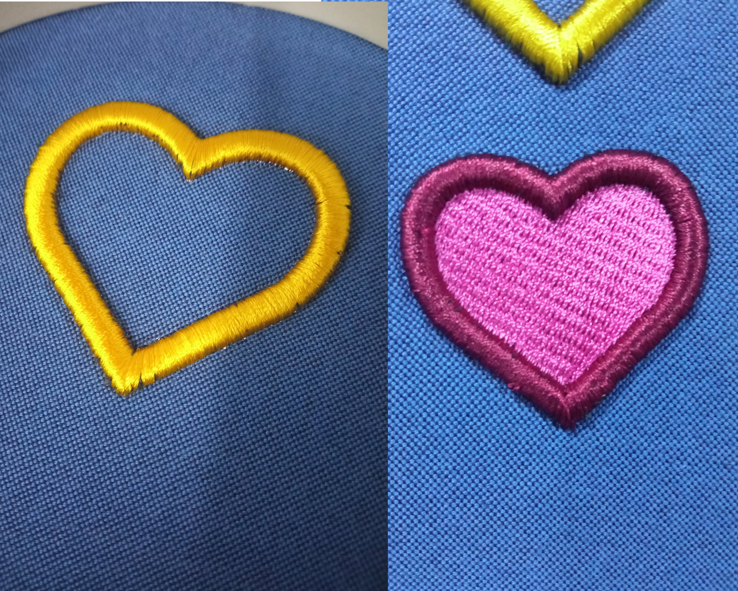 3D Puff Heart Embroidery Design. Heart 3D Puff Fill Embroidery Machine ...