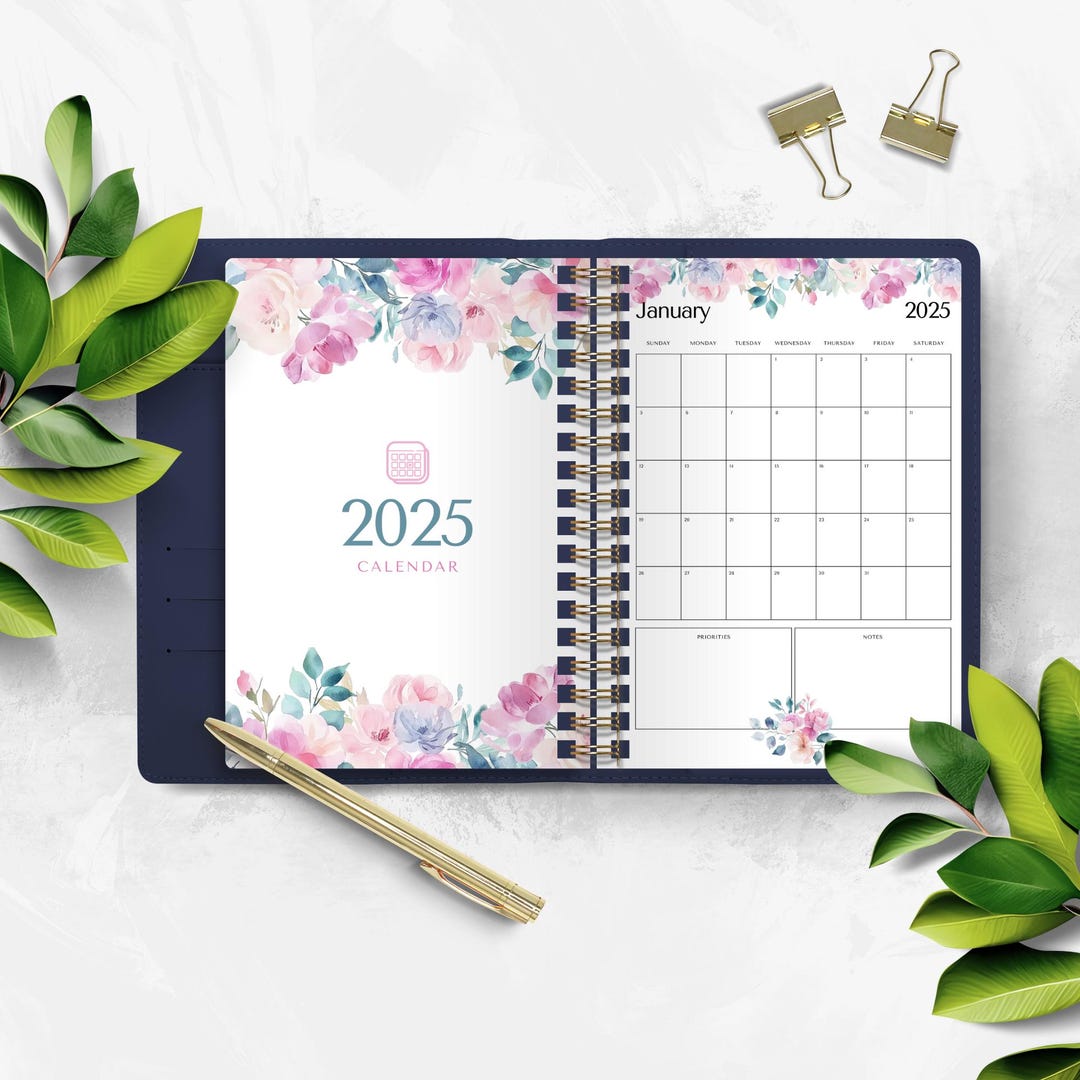 Printable Calendar 2025, Montly Planner for Families, Students ...