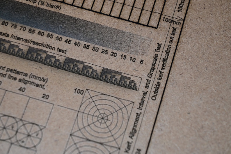 4-in-1 Laser Kerf Calibration, Alignment, Resolution/interval, and ...