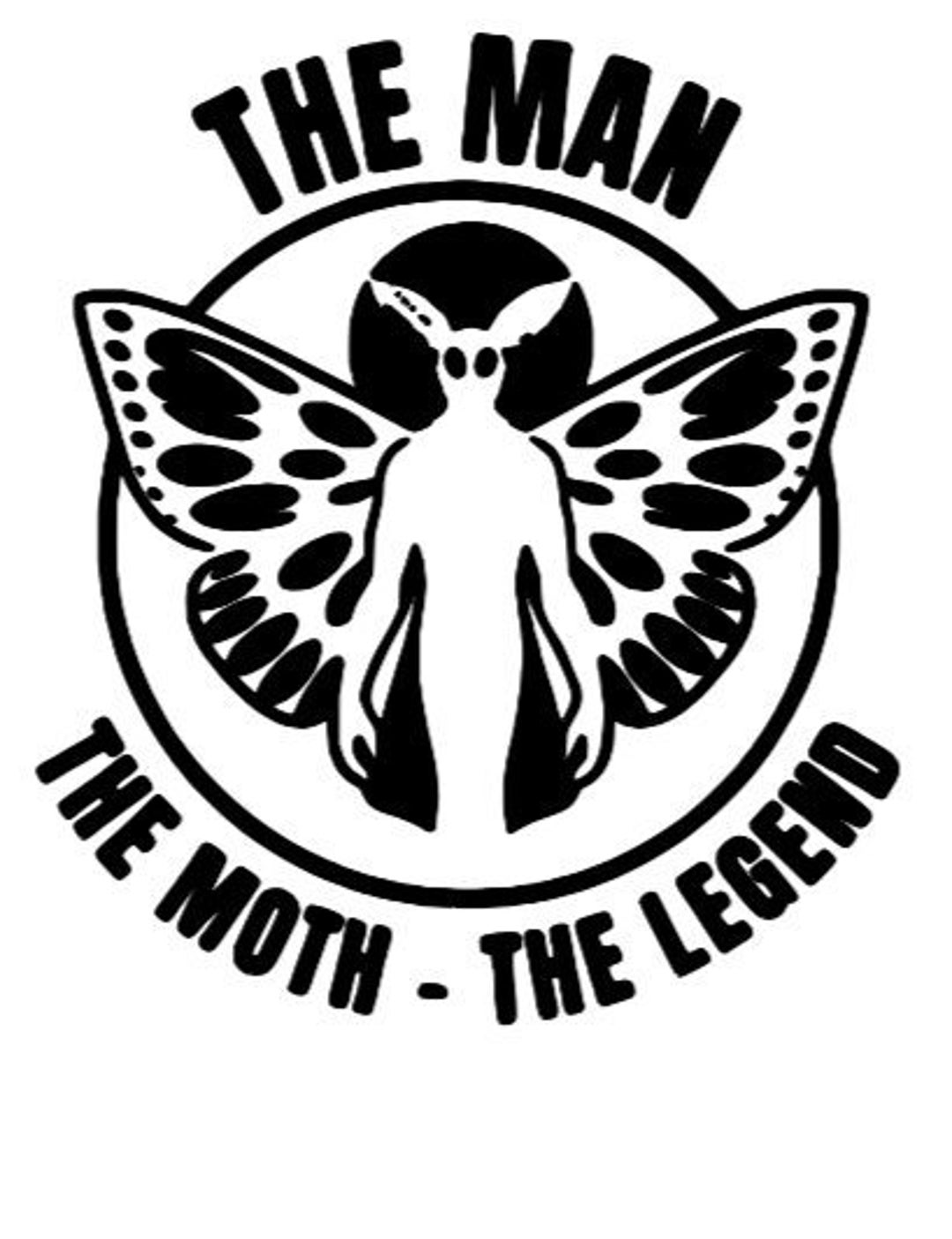 Mothman: the Man, the Moth, the Legend Car Decal - Etsy