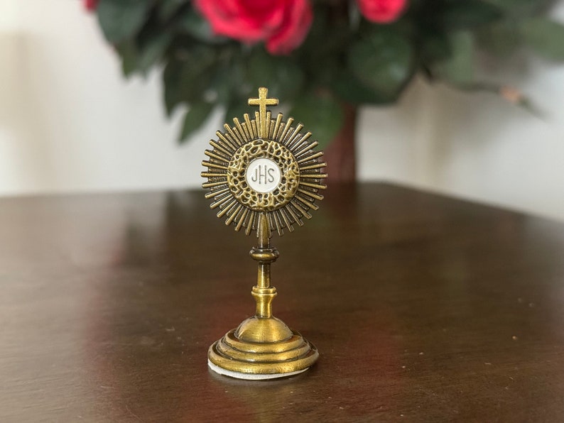 Car Mini Monstrance Blessed Sacrament Eucharist, Adoretion Catholic ...