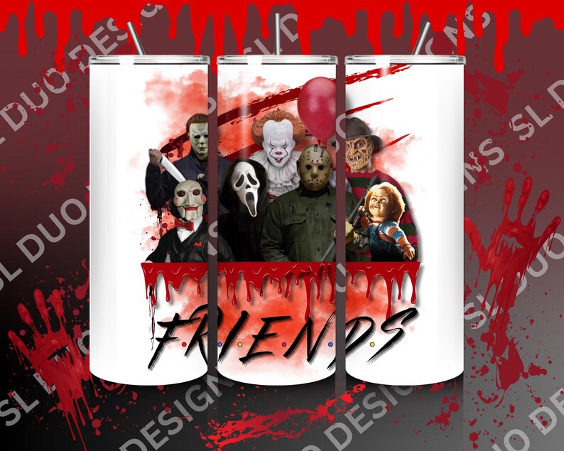 Nightmare Squad PNG - Friends - Halloween PNG - 20oz Skinny Tumbler PNG ...