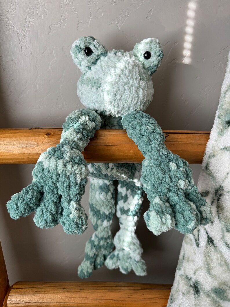 Handmade Frog Crochet Snuggler - Etsy