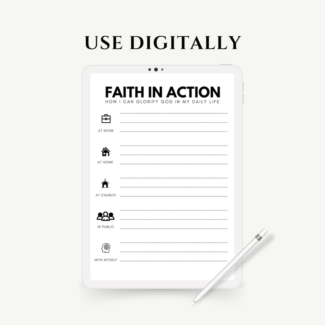 Christian Faith Worksheet: Ways to Serve God (US Letter & A4) (digital ...