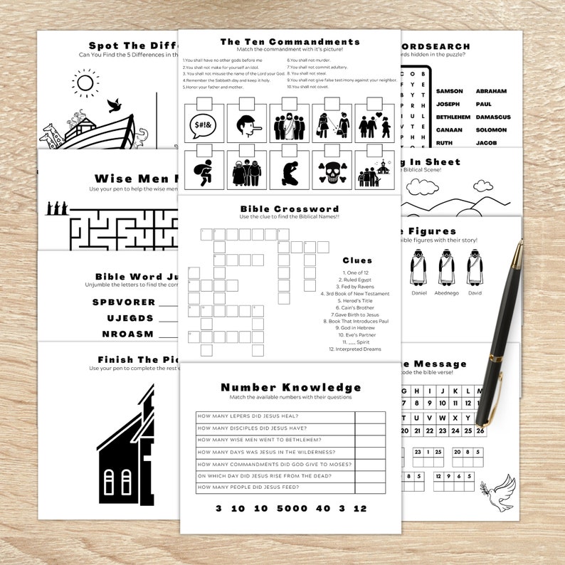 Printable Bible Activity Sheets | Sunday School Print Outs | Christian ...