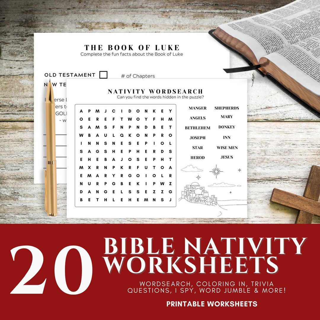 Printable Nativity Activity Sheets | Sunday School Print Outs ...