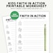 Printable Kids Christian Faith Worksheet | How I Can Be a Good ...