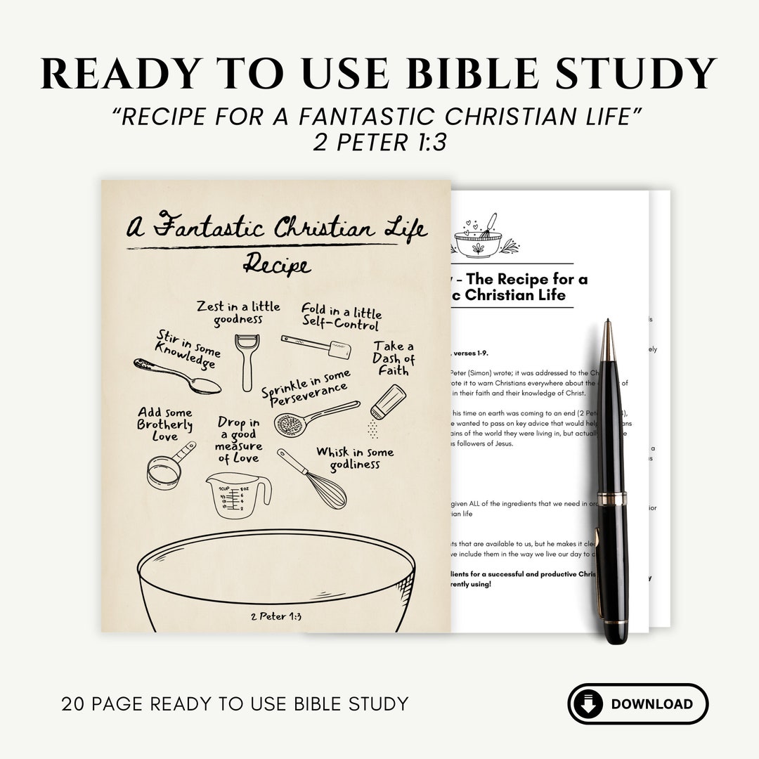 Christian Bible Study Bible Education Recipe for a Fantastic Christian ...