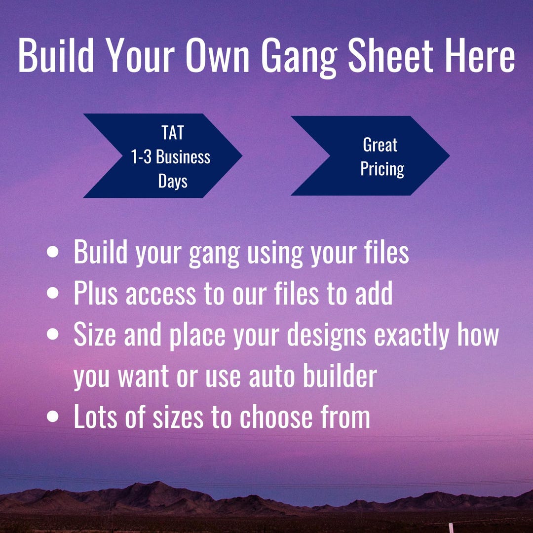 Gang Sheet - DTF Print - Etsy