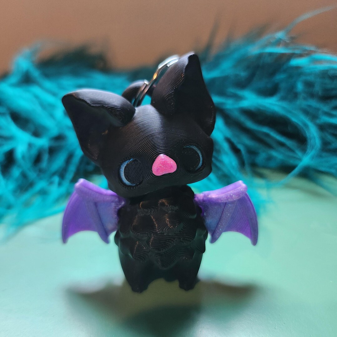 Cute Pixie Bat Keychain I 3D Printed Halloween Gift - Etsy