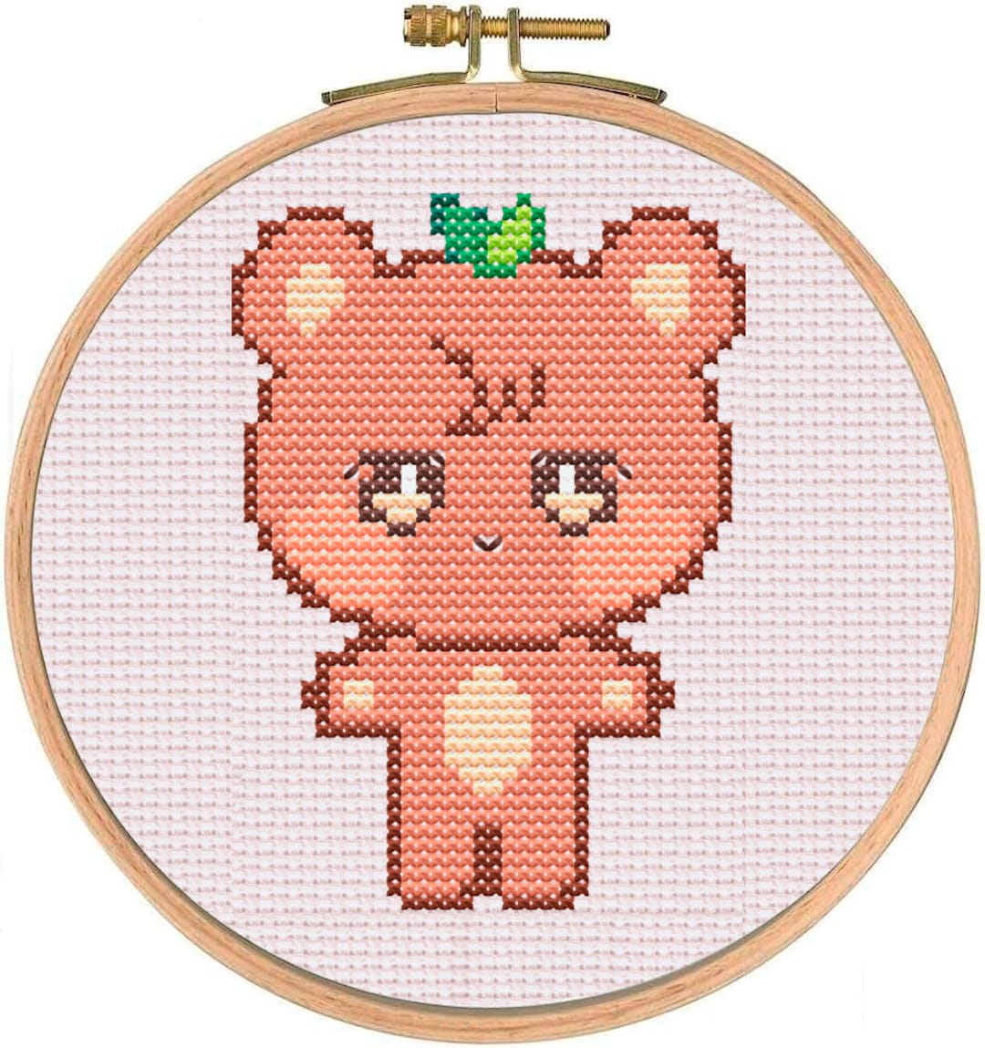 ATEEZ Aniteez Characters Cross Stitch Pattern (jjongbear/jongho) - Etsy