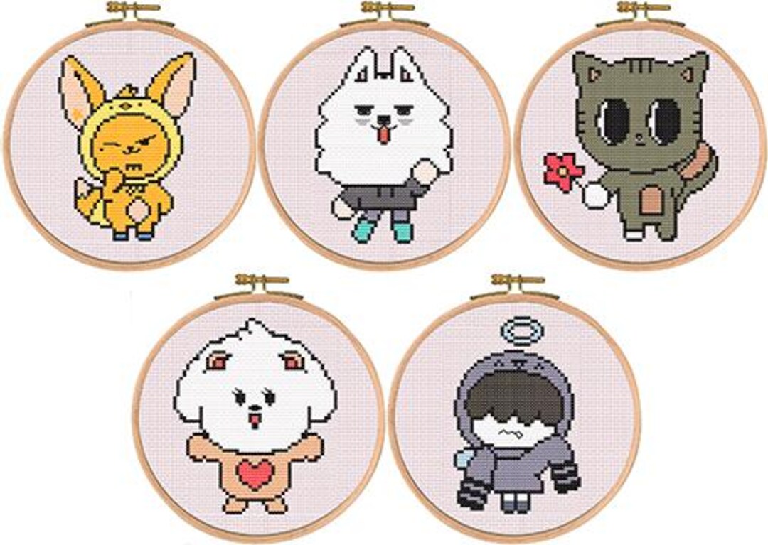 TXT PPULBATU Characters Cross Stitch Pattern ALL - Etsy