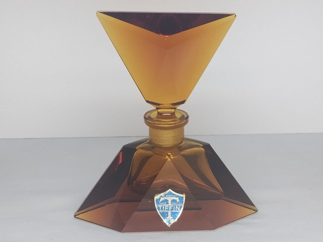 Amber Crystal Tiffin Made in Germany Multi-faceted - Etsy