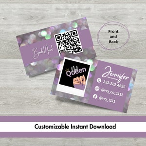 Nail Tech Business Cards - Etsy