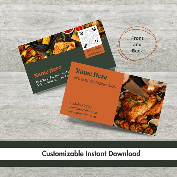 Chef Business Card - Etsy