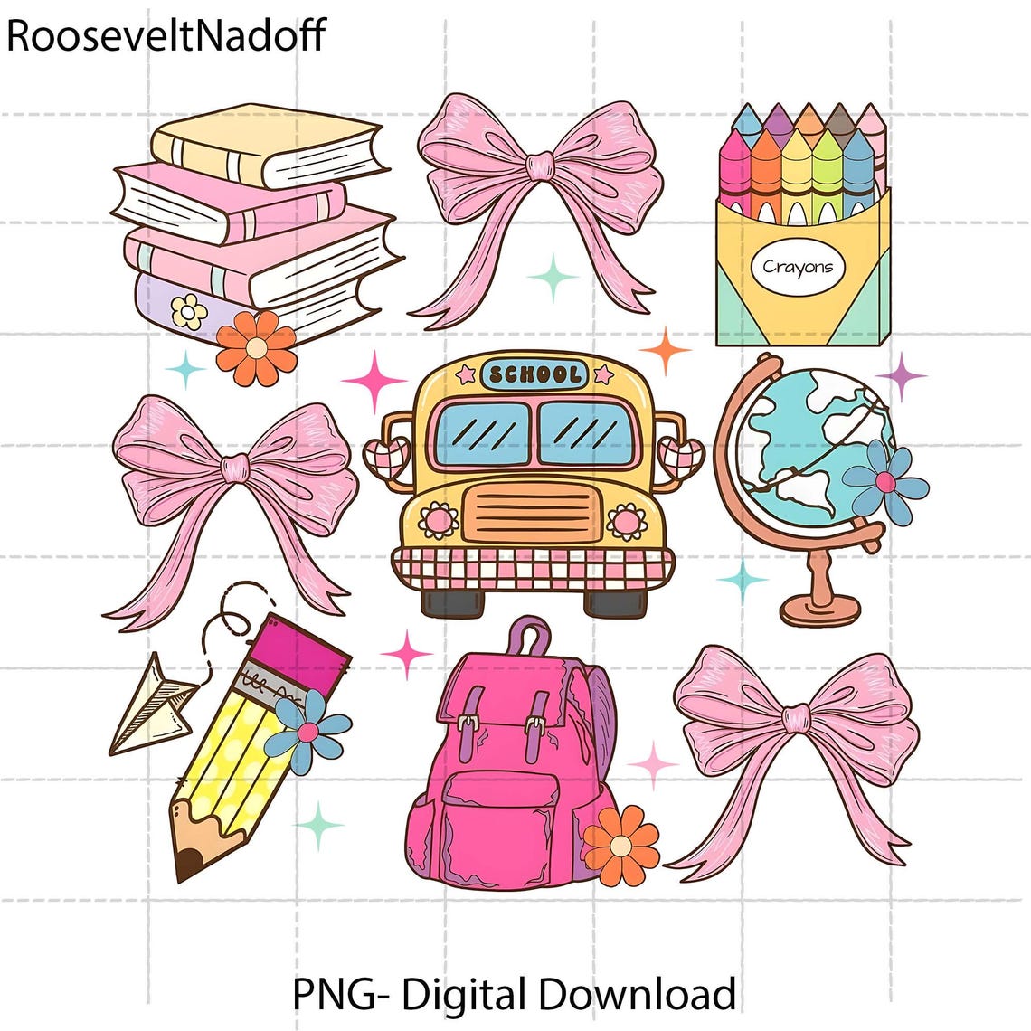 Coquette School Png,back to School Png, Teacher Coquette Pink Bow Png ...