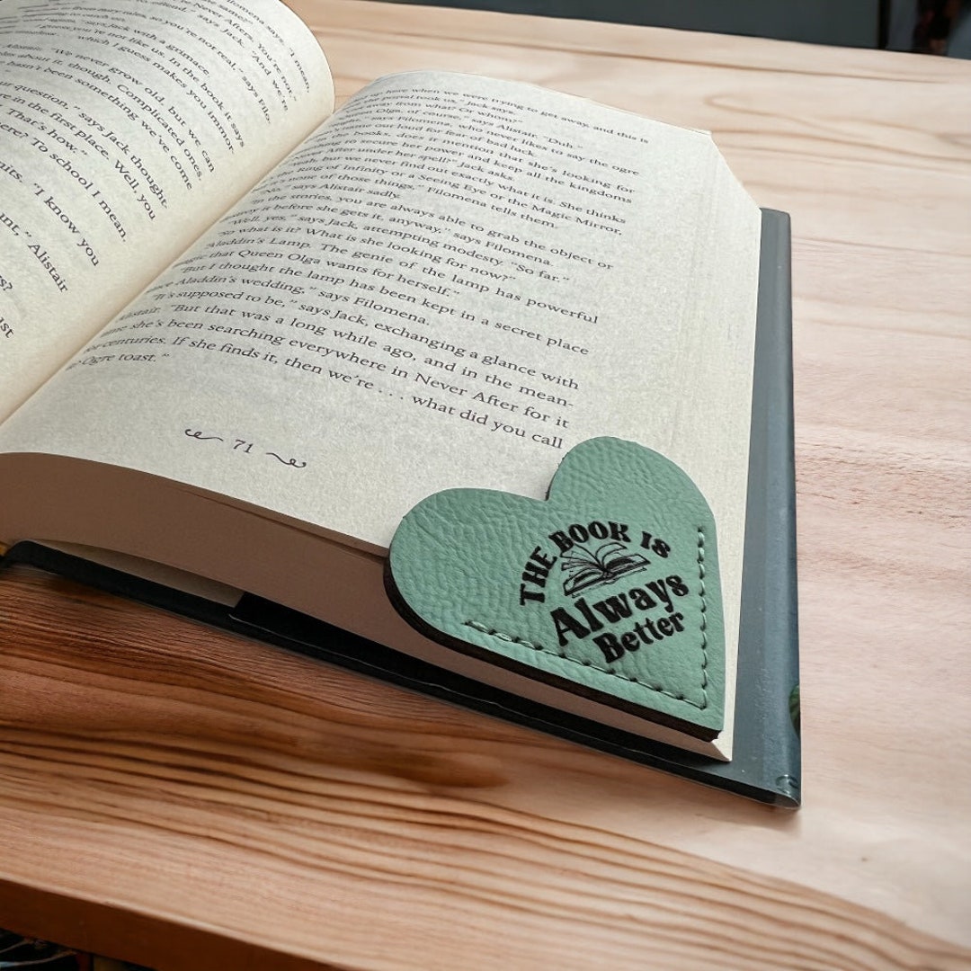 Custom Bookmark Heart Bookmark Reading Gift Personalized Bookmark ...