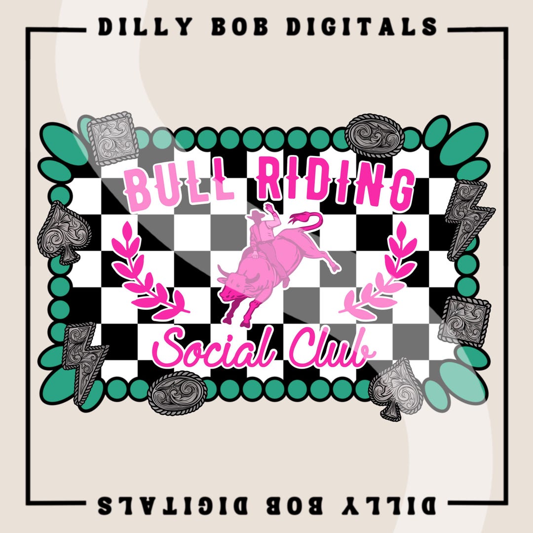 Bull Riding Social Club Sublimation PNG | Coquette Rodeo PNG | Rope ...