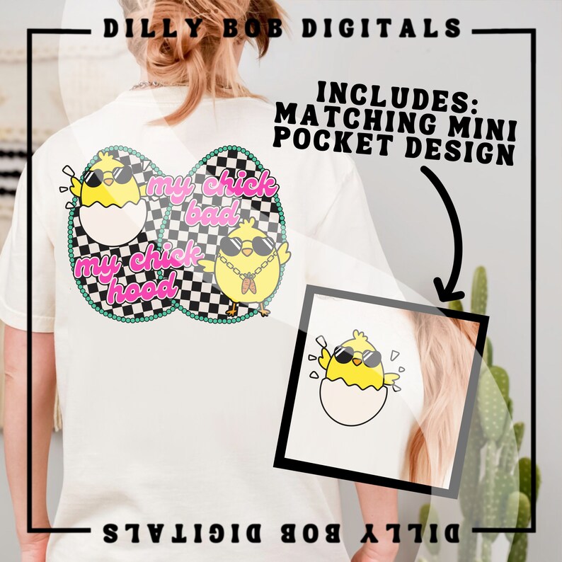 My Chick Bad, My Chick Hood Easter PNG Digital Download + BONUS DESIGN ...