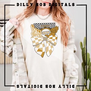 Gold Track Bow PNG Digital Download Track Sublimation Trendy Running ...