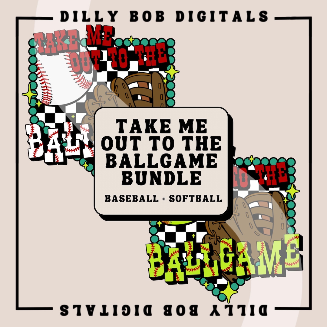 Baseball & Softball Ballgame PNG: Sports Sublimation Design Bundle ...