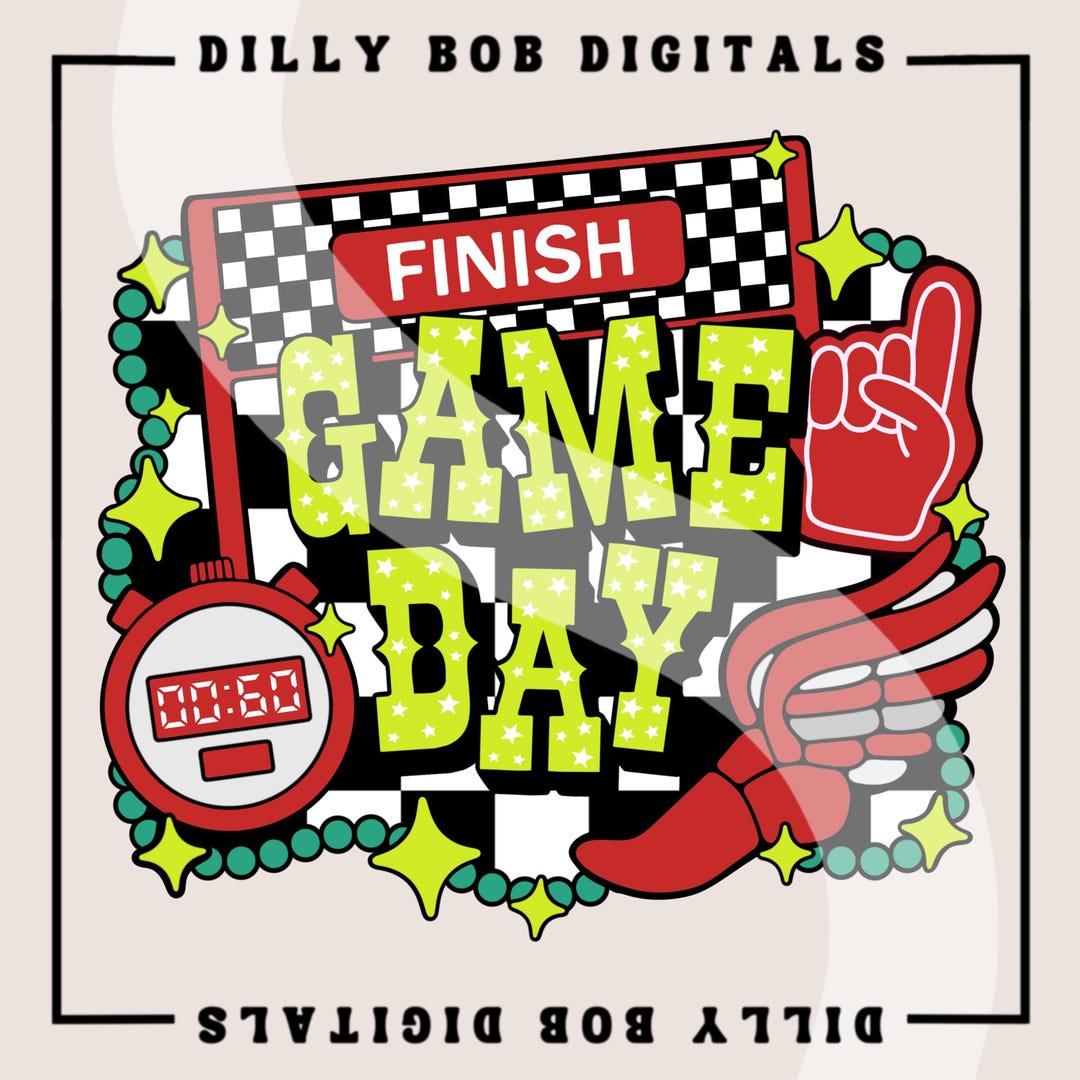 Red Track Game Day PNG Digital Download | Track Day Sublimation | Track ...