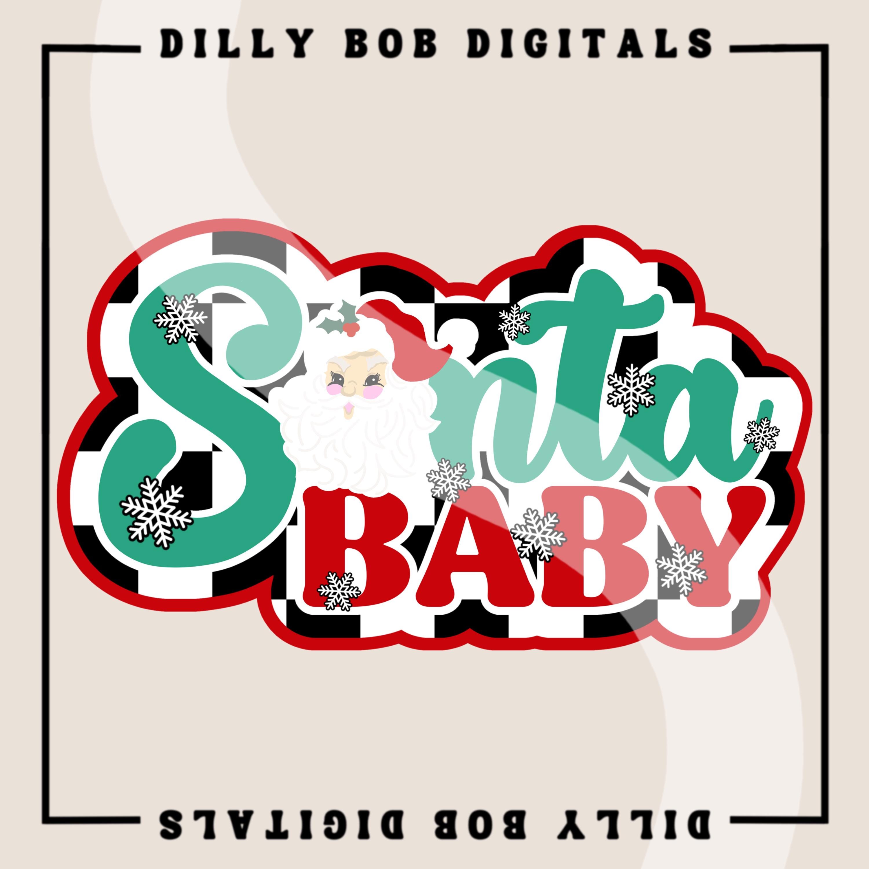 Santa Baby PNG Digital Download | Christmas Tshirt Design | Patch ...