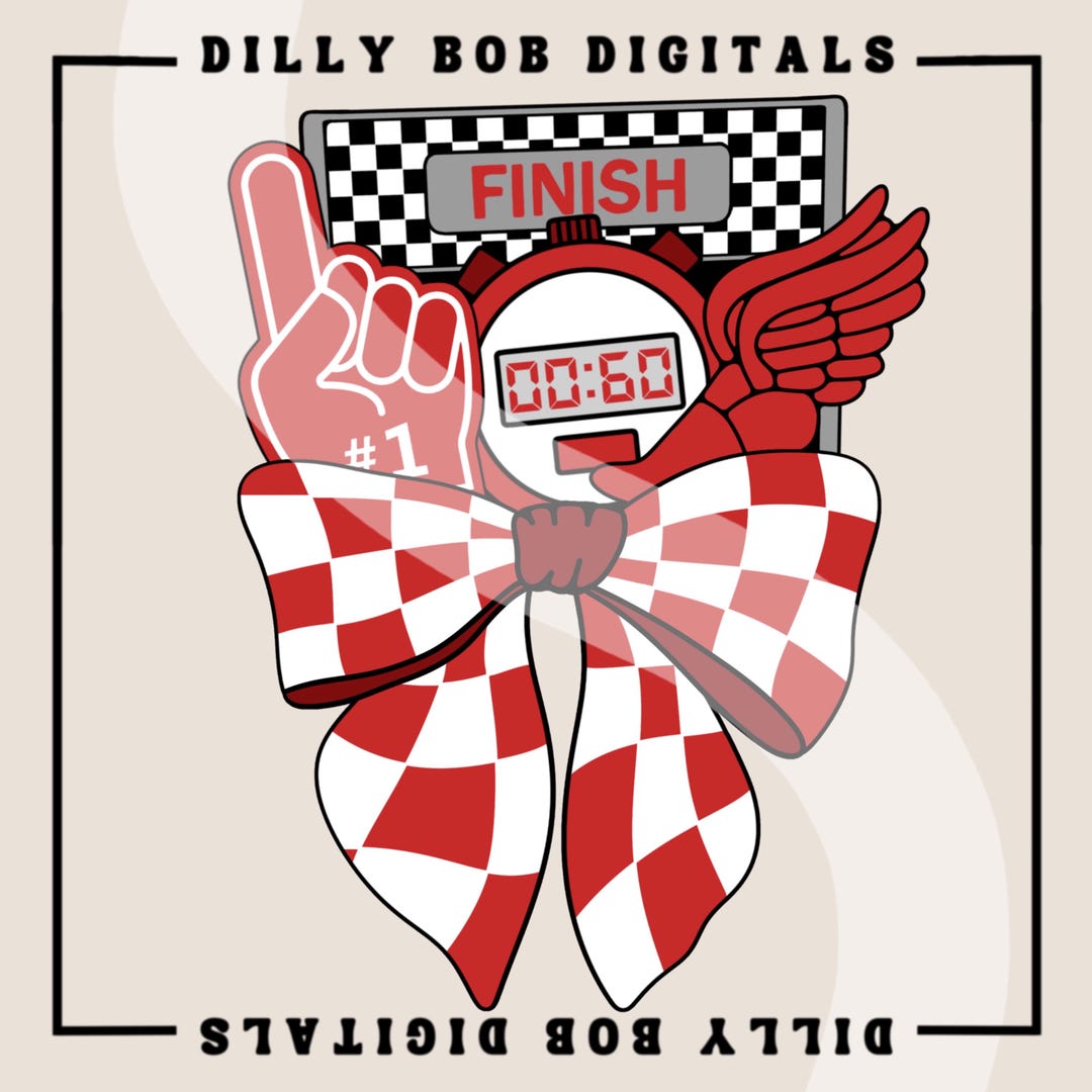 Red Track Bow PNG Digital Download | Track Sublimation | Trendy Running ...