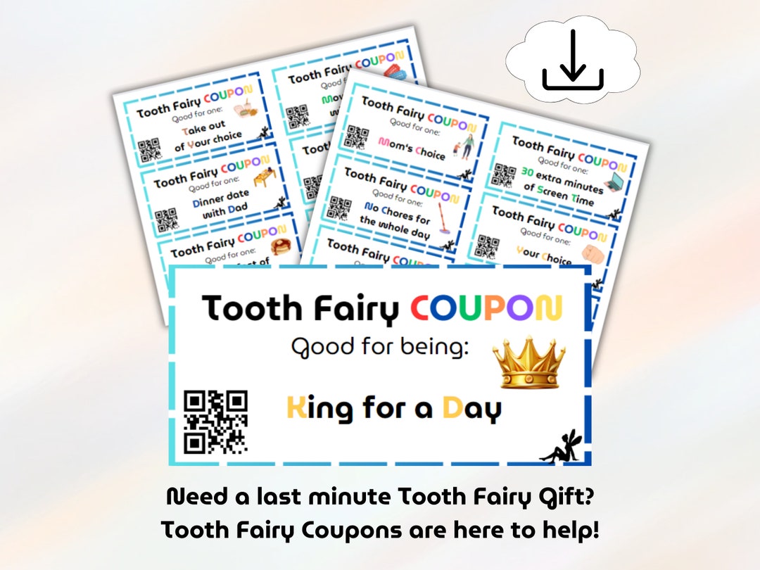 Unique Tooth Fairy Gifts, Surprise Kids With Tooth Fairy Coupons ...