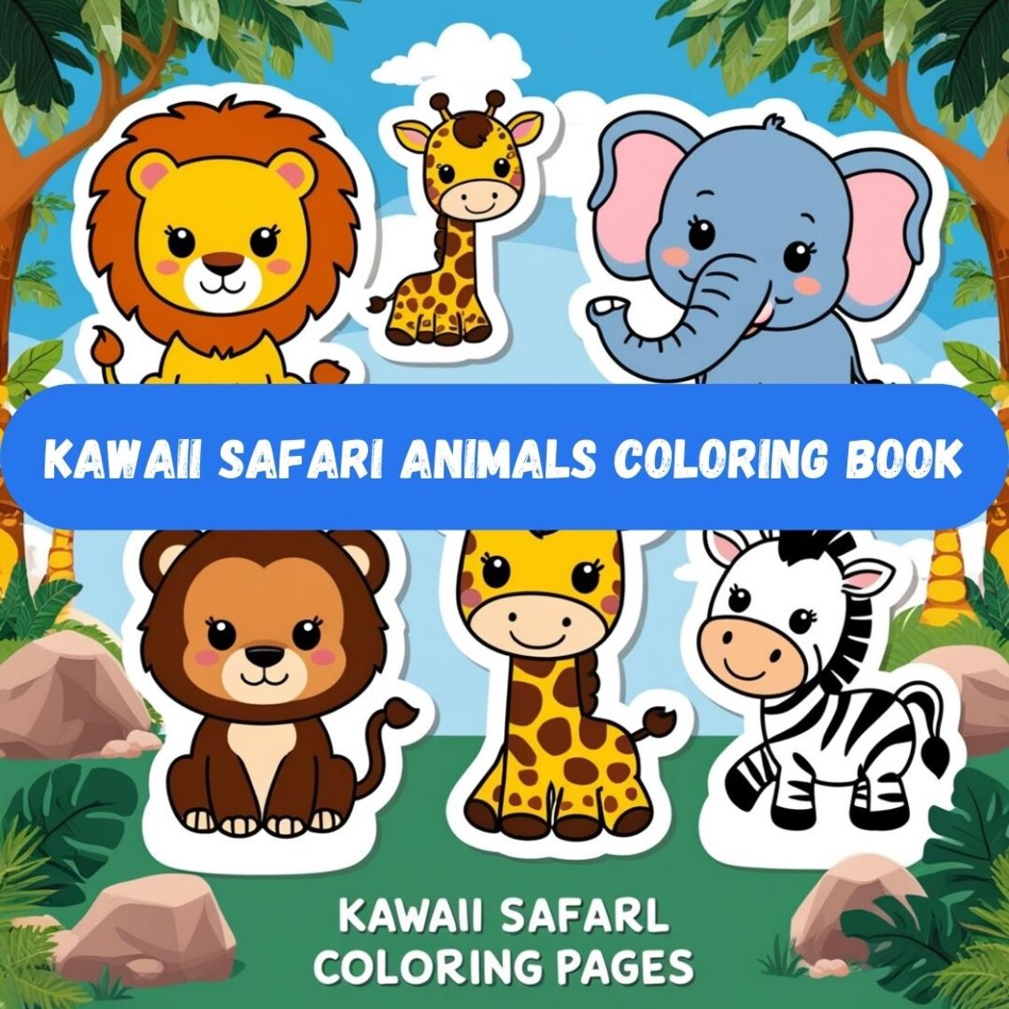 50 Safari Animals Coloring Pages for Kids | Kids Coloring | Safari ...
