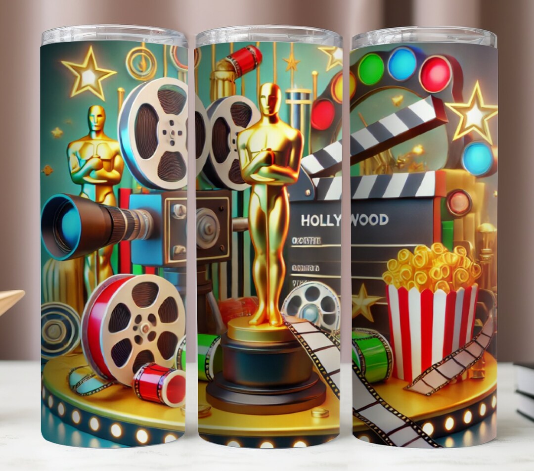 Movies Tumbler Wrap,cinema Iconics Tumbler Png,films PNG Sublimation ...