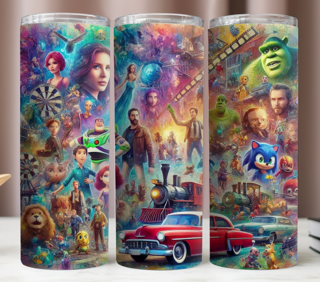 Fantasy Tumbler Wrap,animation Movies Tumbler 20oz Wrap,sublimation ...