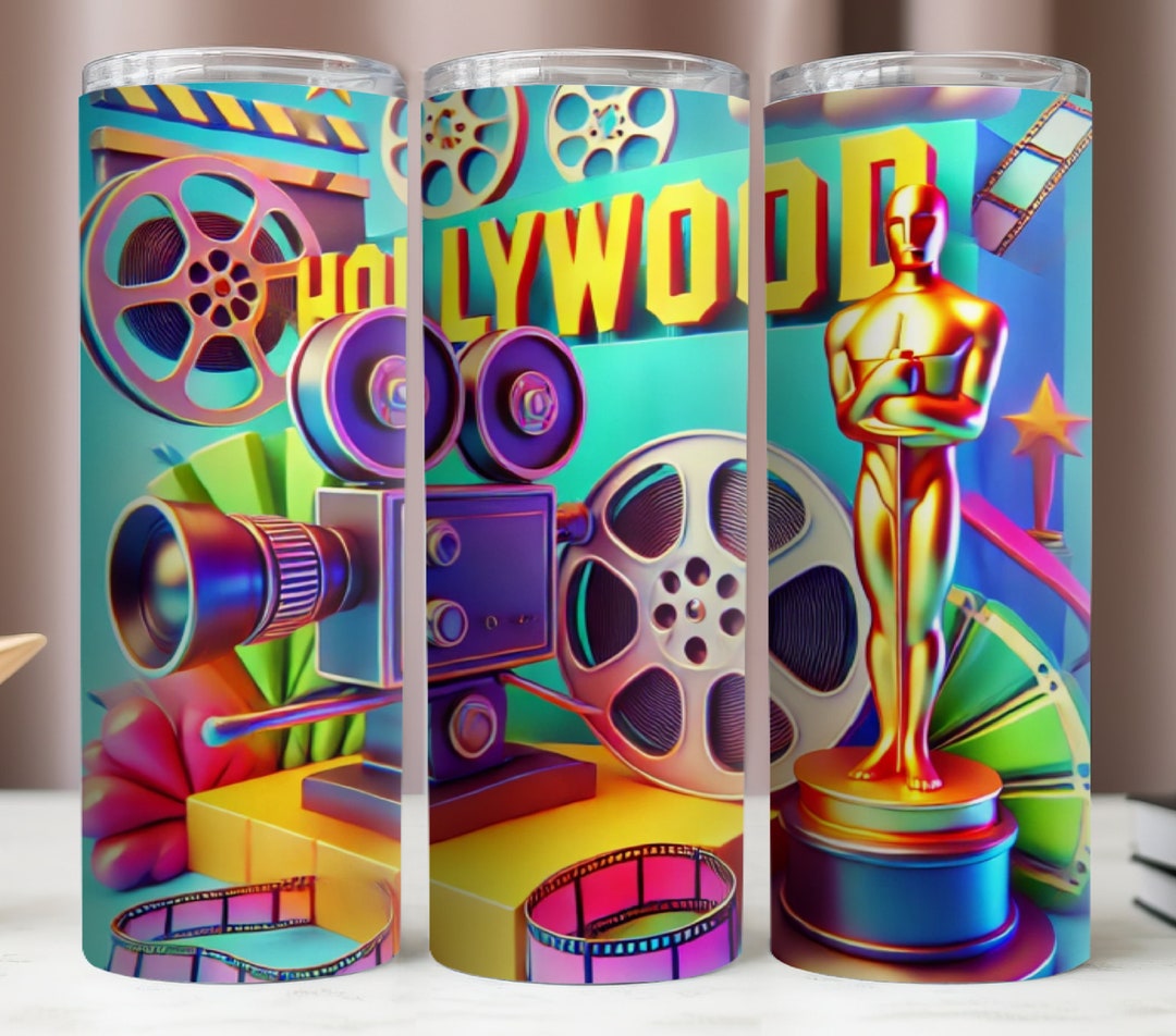 Movies Tumbler Wrap,movie Iconics Tumbler 20oz Png,films Tumbler 20oz ...