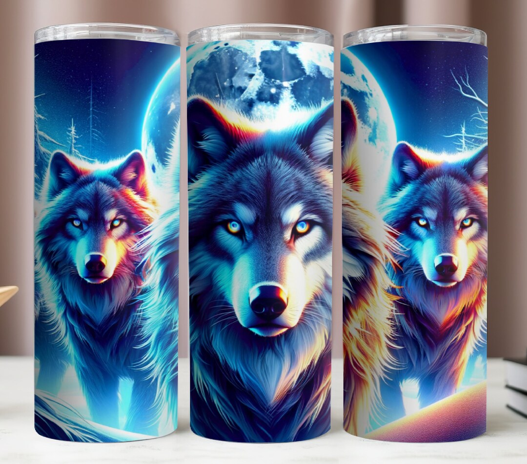 Tumbler Wrap Wolf,wolves Tumbler 20oz Digital,wolves Sublimation ...