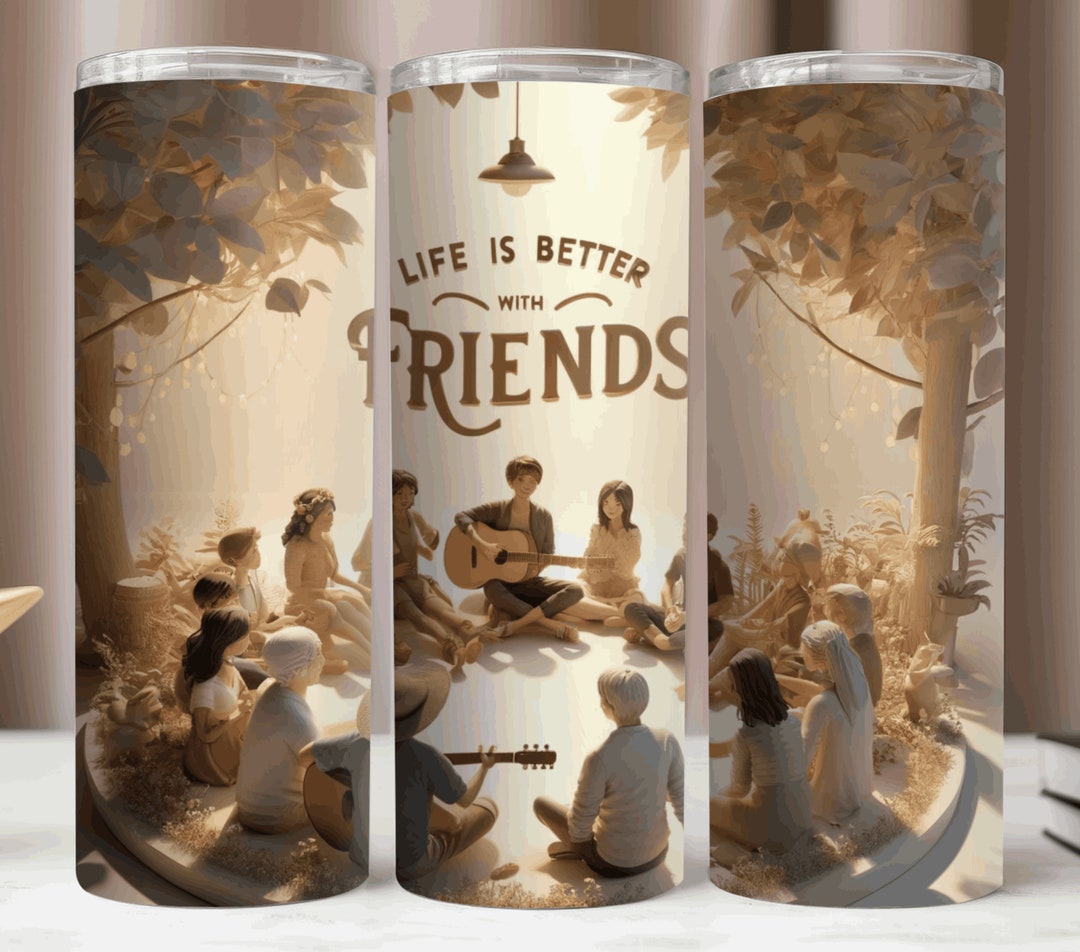Friendship Tumbler Wrap,friends Tumbler Wrap 20oz Png,friend Gifts ...