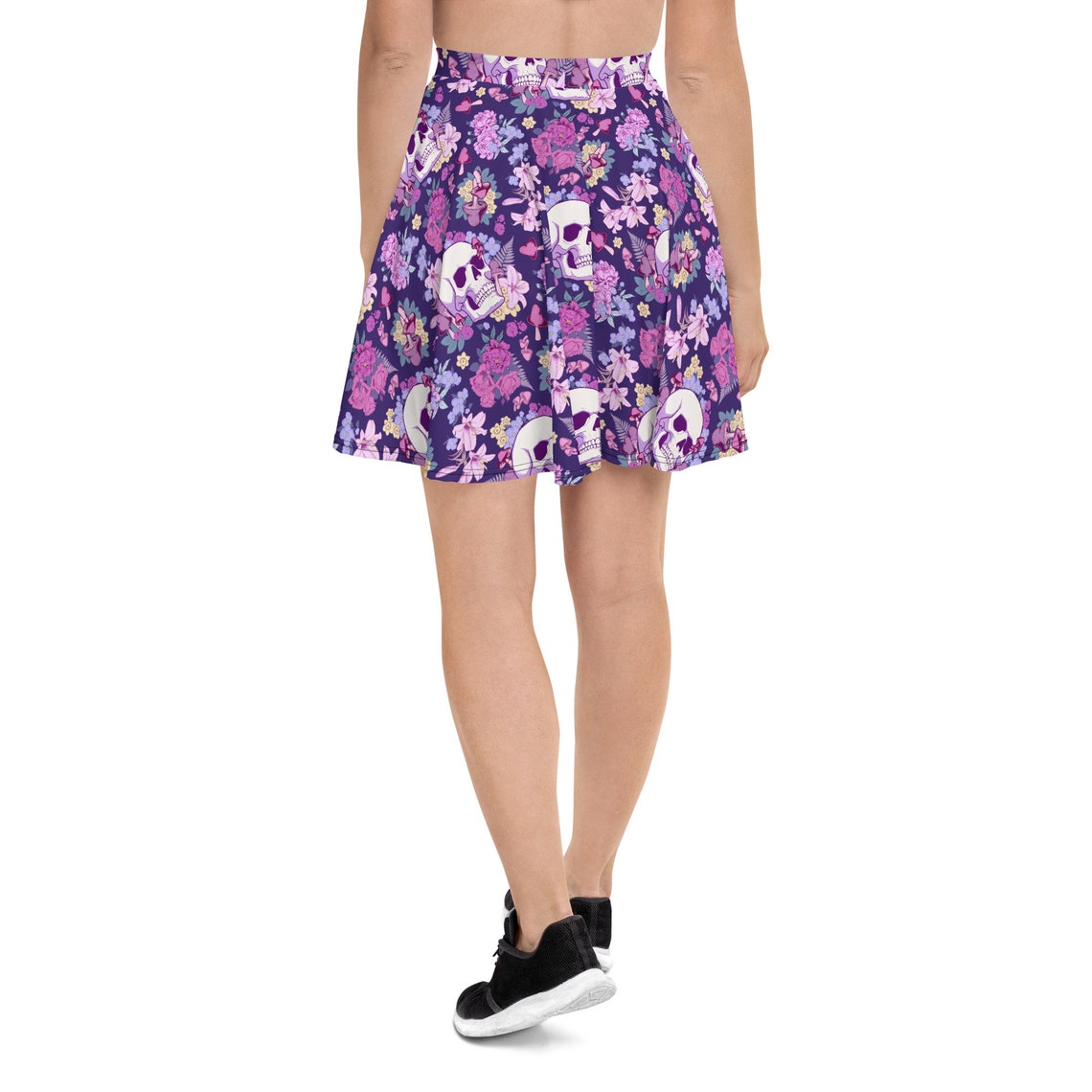 April Eclipse Purple Skater Skirt, Pastel Goth Clothing, Witchcore ...