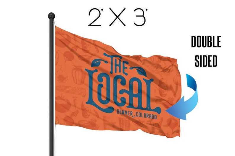 Custom Double Sided Custom Flag 2' X 3' - E-COM - Sublimated - Etsy