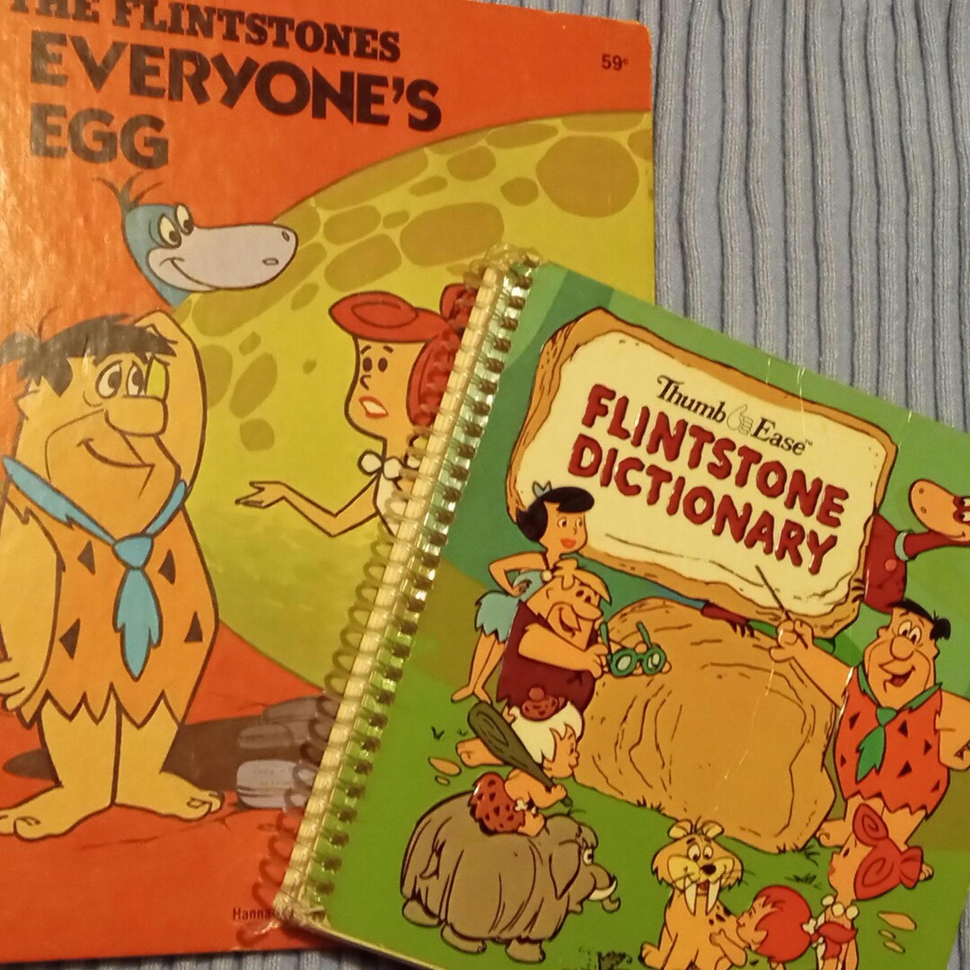 Vintage Flintstones Book Set - Etsy