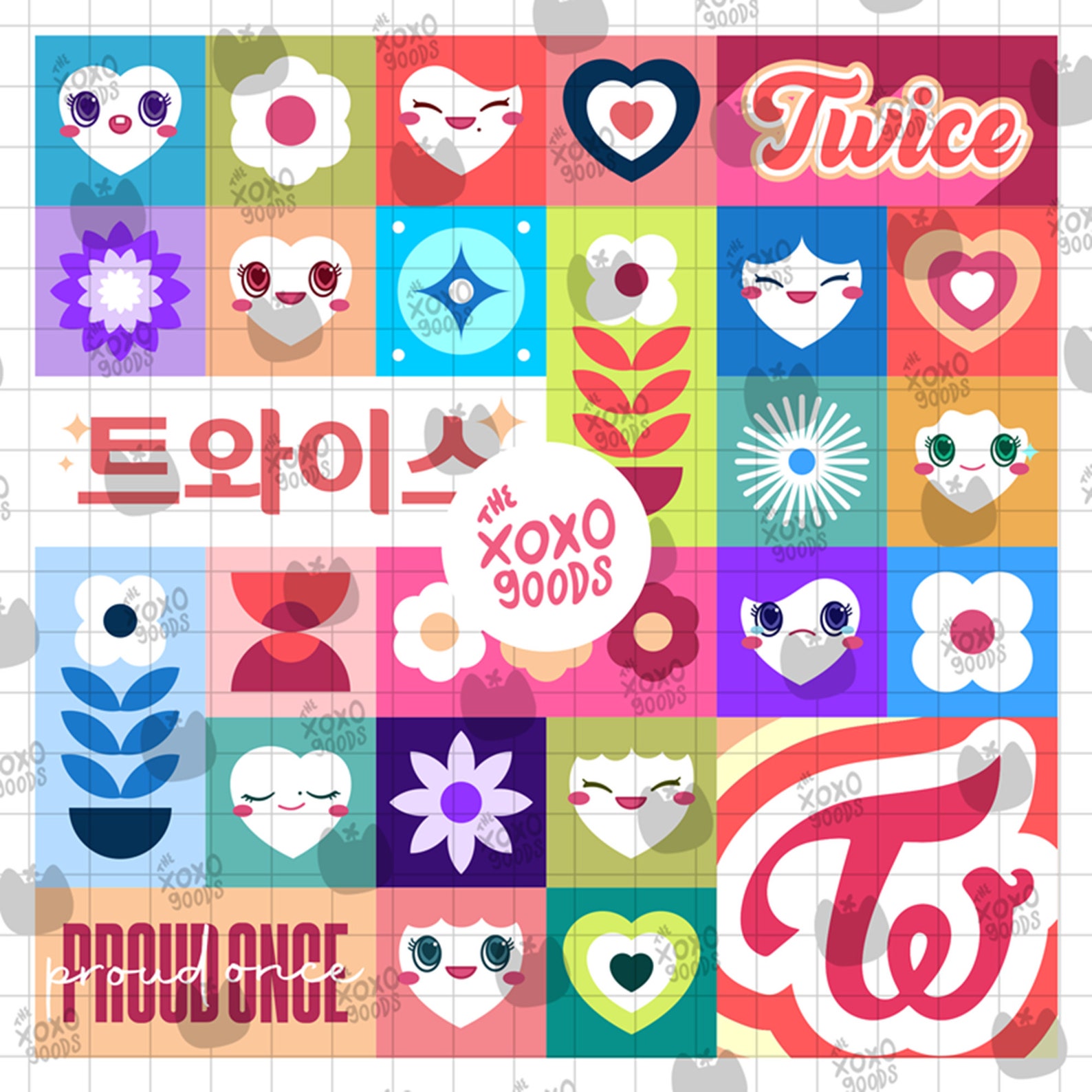 Seamless Twice Lovelys Pattern Bundle Ai, Eps, Png, Jpg, Svg ...