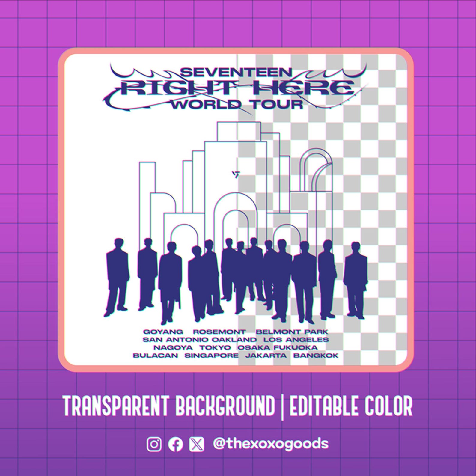 Seventeeen SVT Right Here World Tour Ai, Eps, Png, Jpg, Svg Printable ...