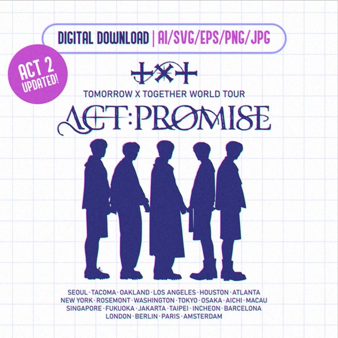 TXT Tomorrow X Together World Tour Act Promise Ai, Eps, Png, Jpg, Svg ...