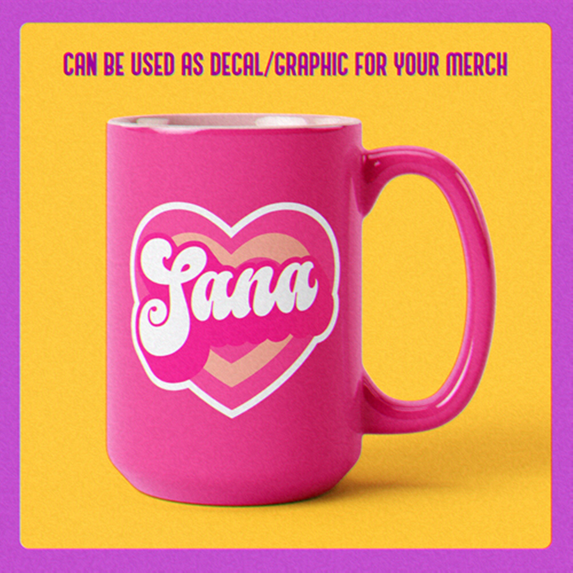 Twice Retro Style Names Ai, Eps, Png, Jpg, Svg Printable Decal Vector ...