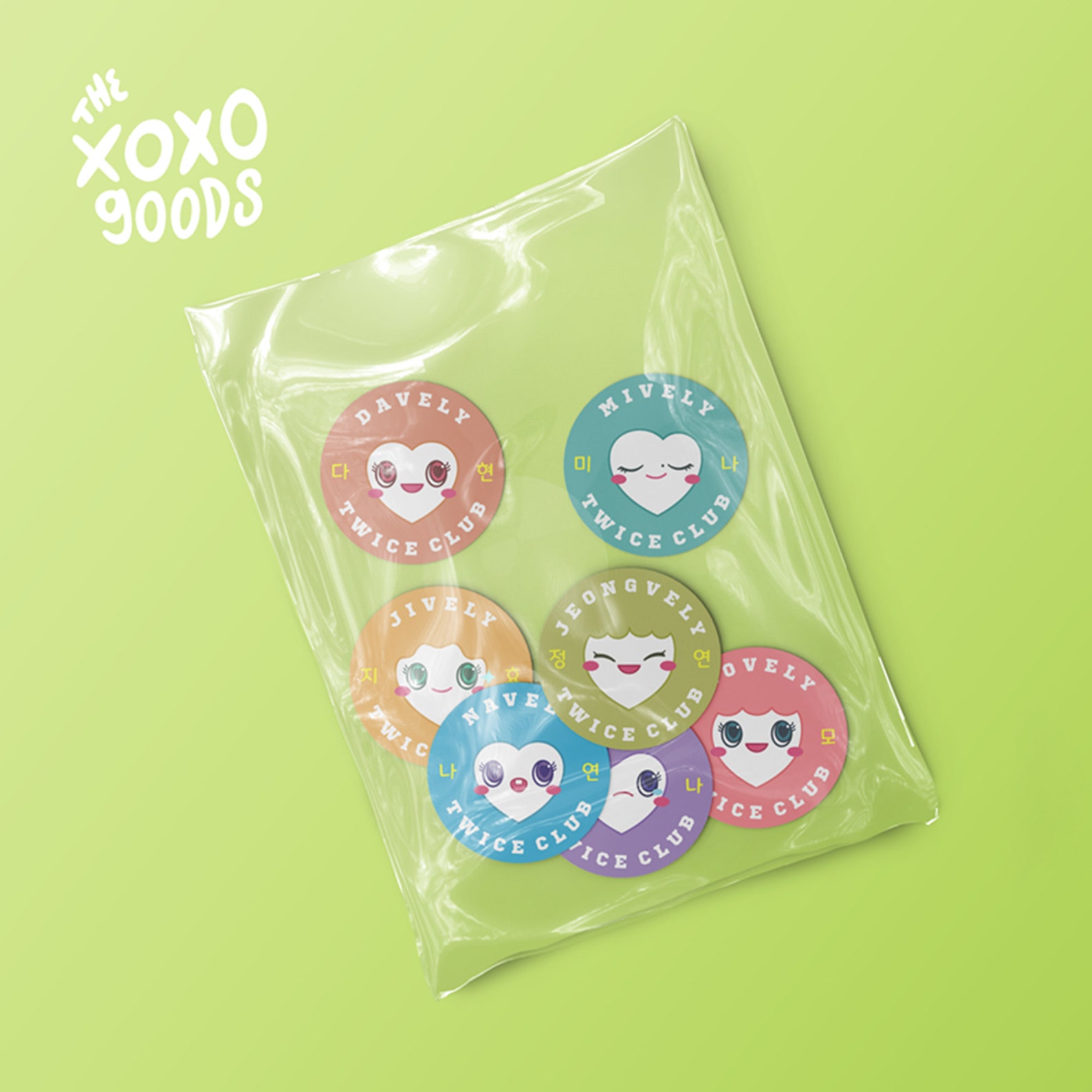 TWICE Lovely Sticker and Button Pin Designs Customizable Designs for ...
