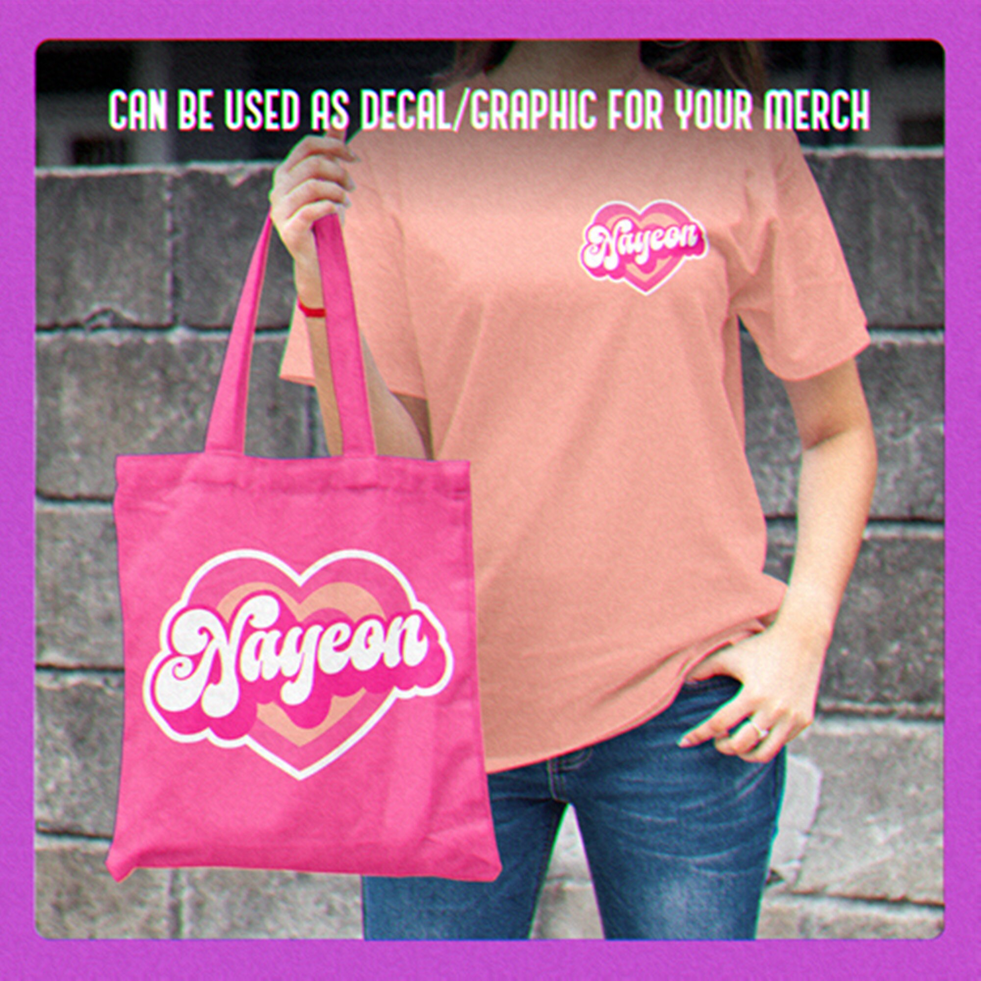 Twice Retro Style Names Ai, Eps, Png, Jpg, Svg Printable Decal Vector ...