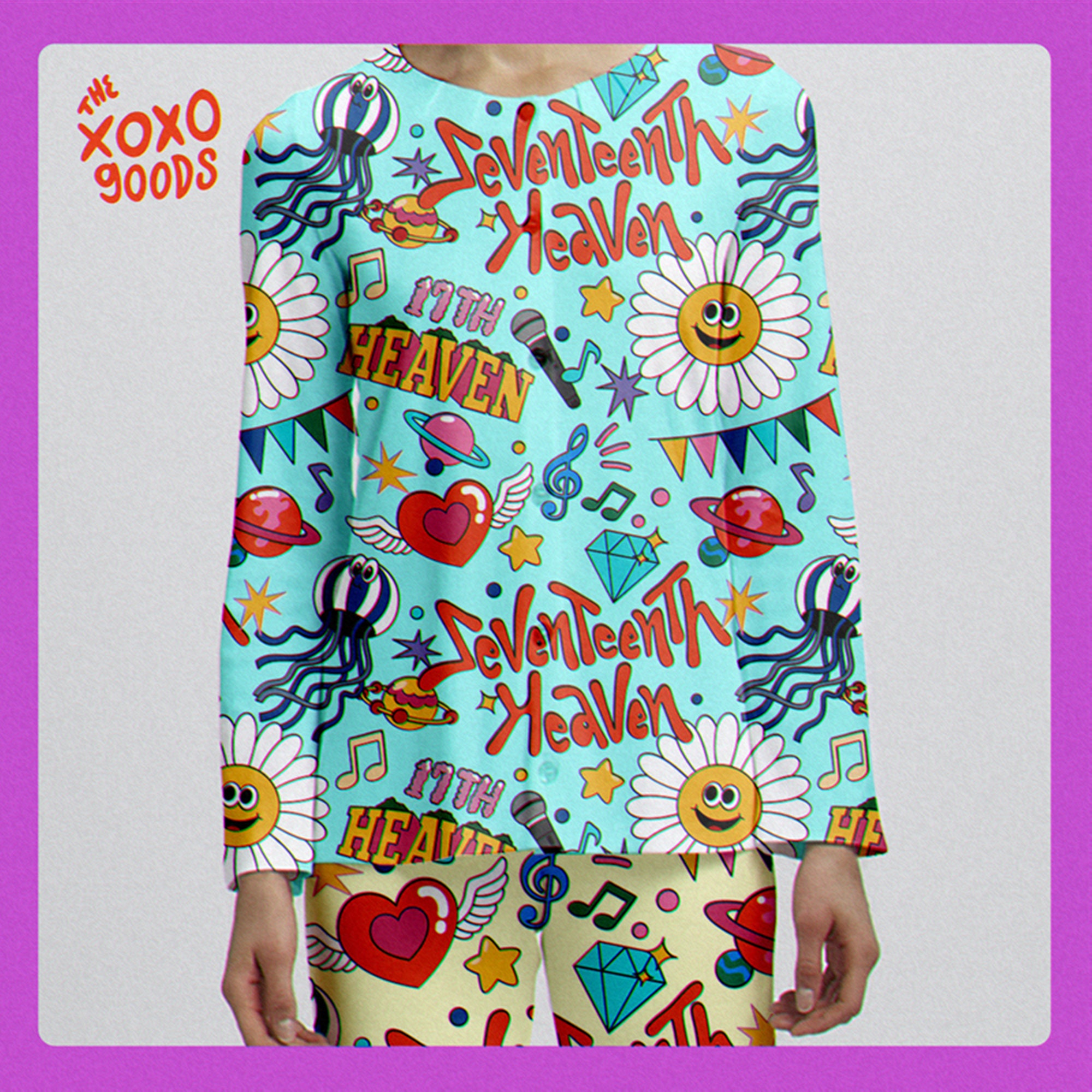 Seamless Seventeen 17th Heaven Pattern Customizable Designs for Prints ...